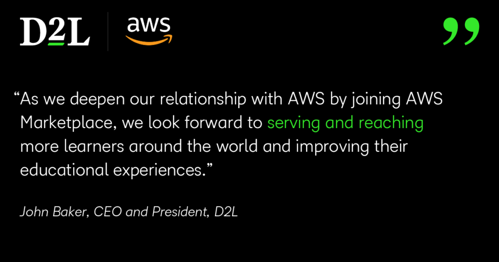 D2L Brightspace Learning Innovation Platform Now Available in AWS ...