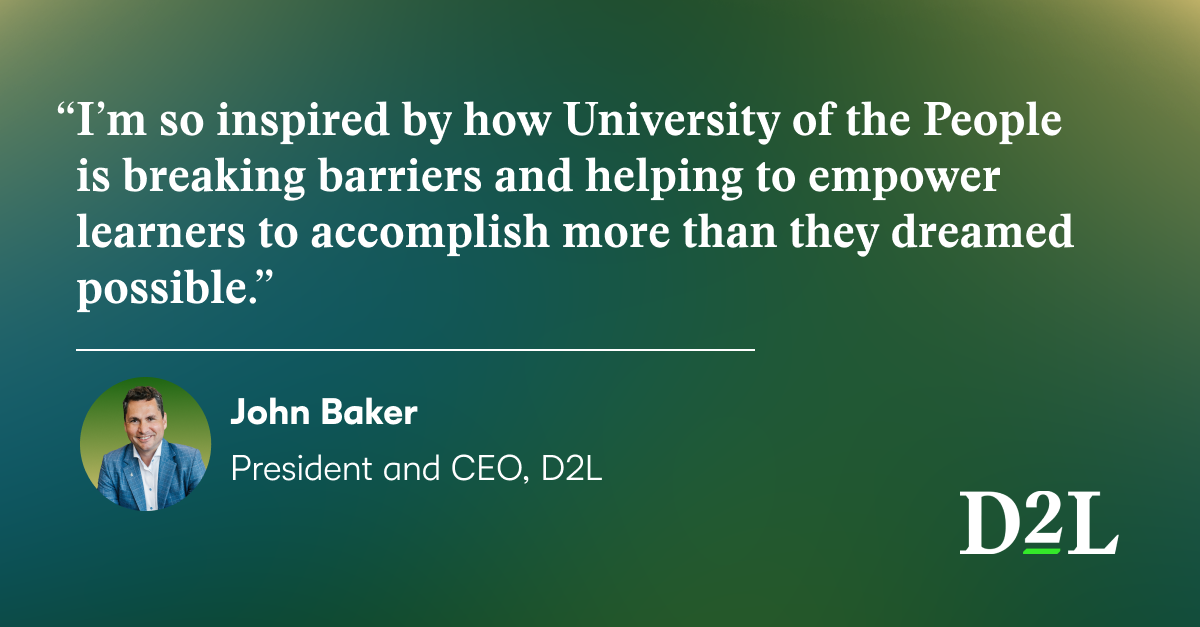 University of the People Selects D2L Brightspace to Help Enhance the Learning Experience and ...